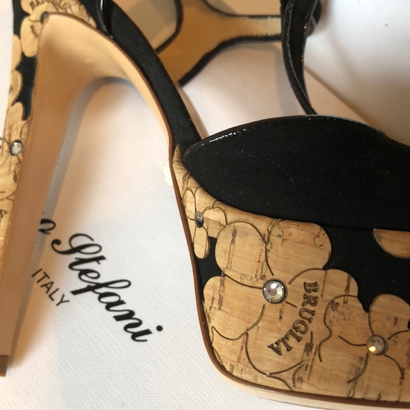Stefano Stefani | Shoes | Stefano Stefani Black Diamonte Tbar Shoes 2 | Poshmark